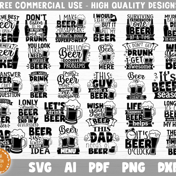 Beer Quote Svg - Etsy