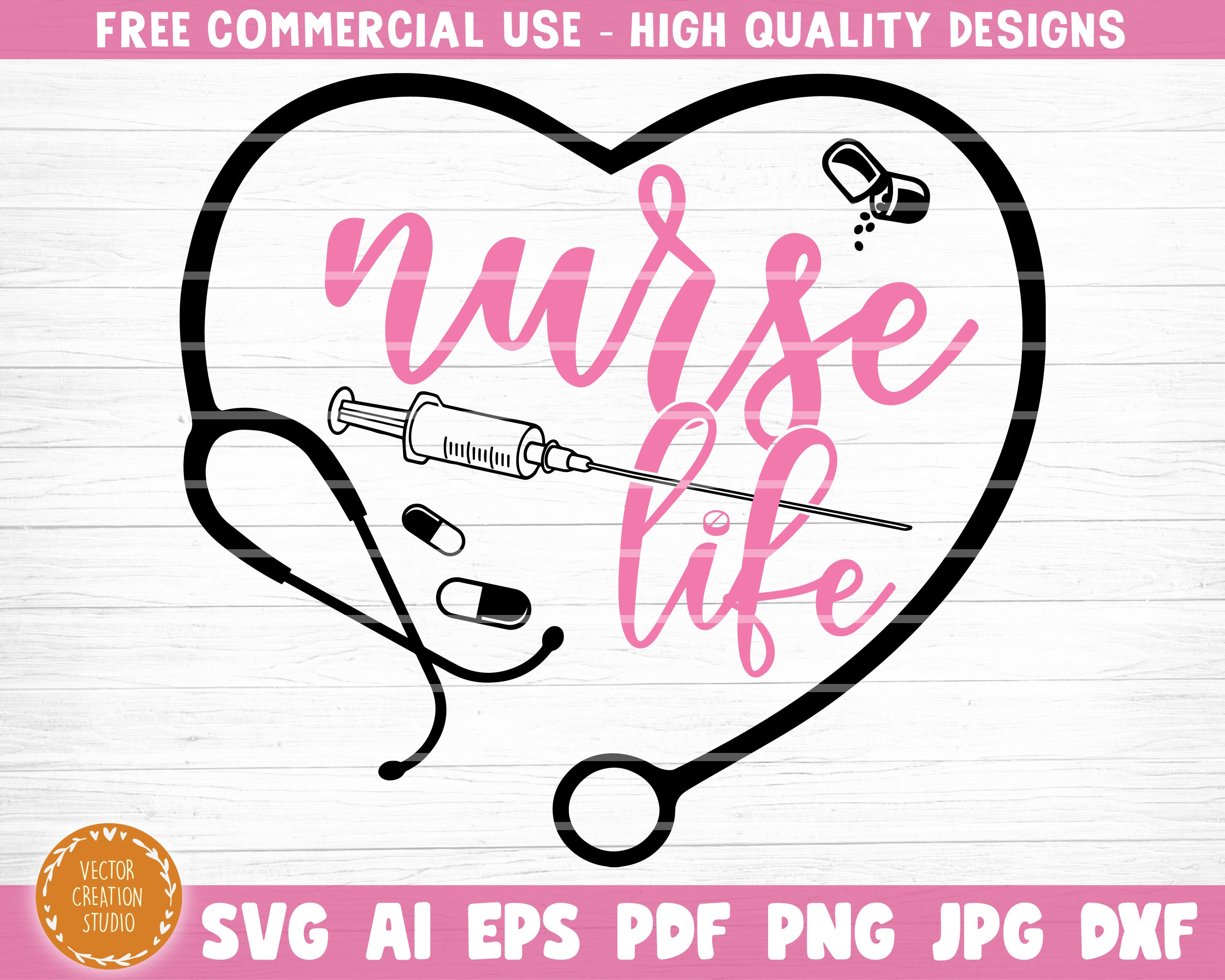 Nurse Life Svg File Nurse Life Printable Vector Nurse Life - Etsy