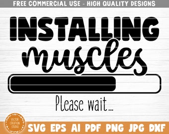 Installing Muscles Svg - Etsy