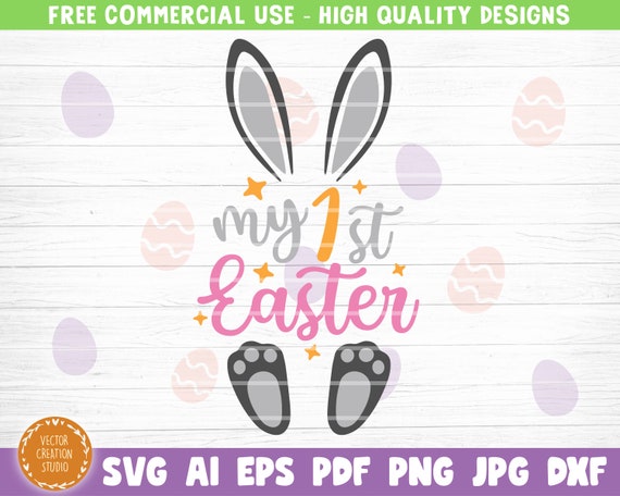 My First Easter Girl SVG Cut File Easter SVG Bundle Happy - Etsy