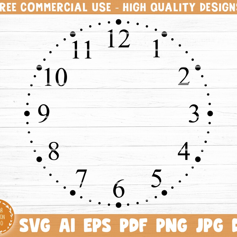 Svg Clock Face - Etsy