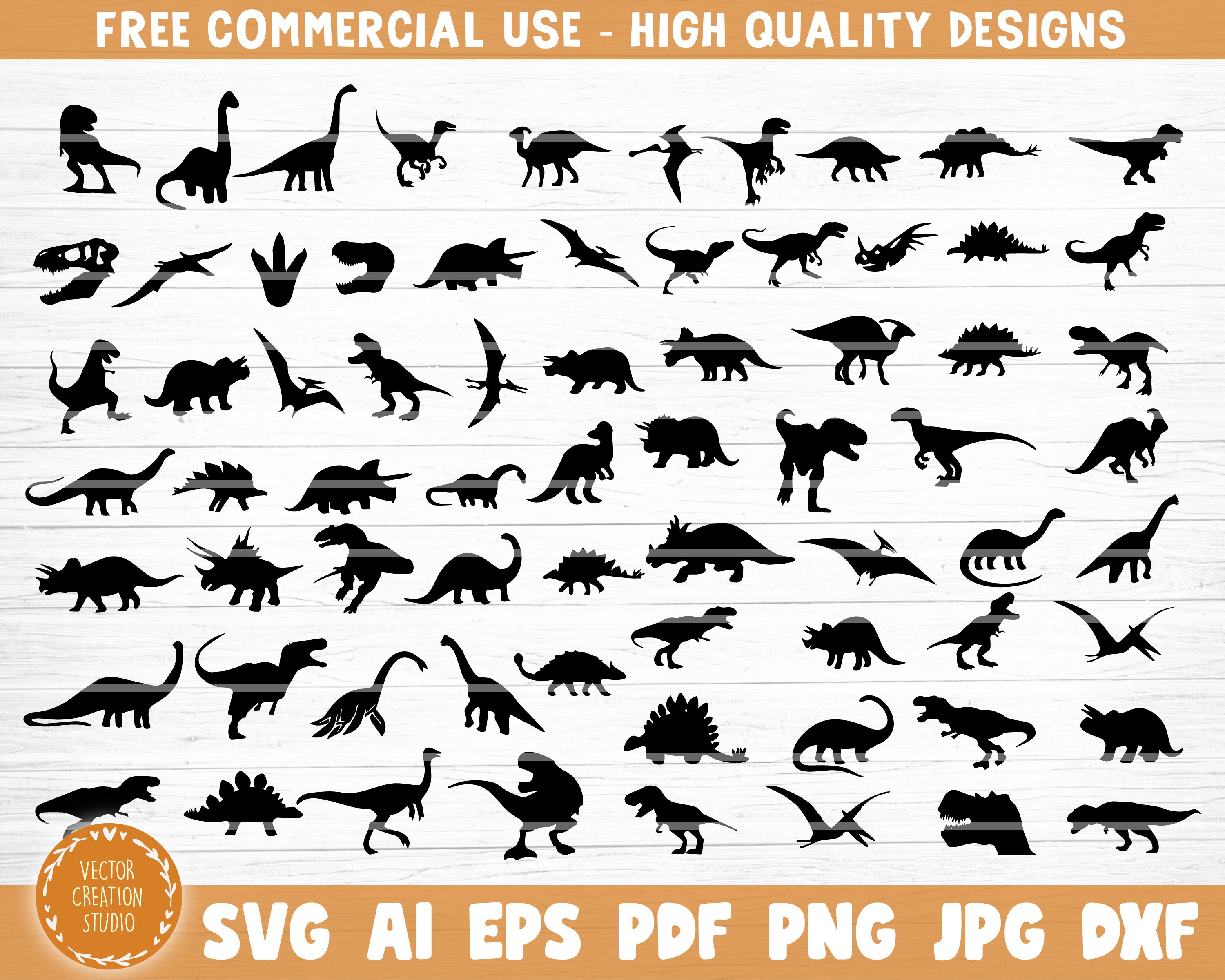 Dinosaur Bundle Svg Dinosaur Svg Dinosaur Silhouette Svg - Etsy Australia