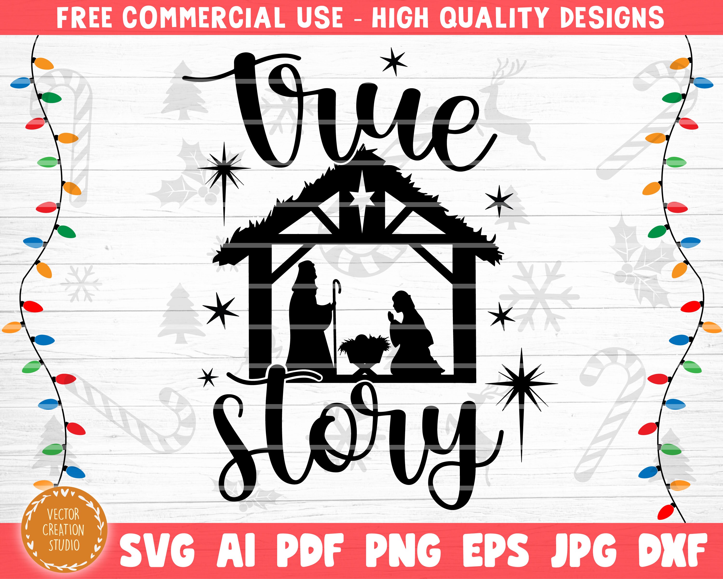 True Story SVG Cut File Christmas Svg Bundle Christmas - Etsy