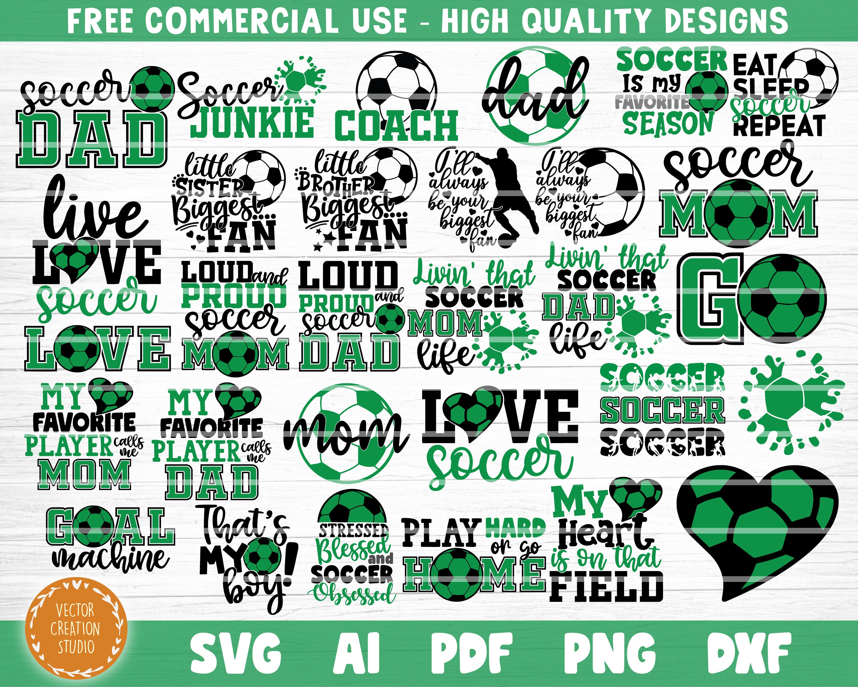 Soccer SVG Bundle Cut Files Love Soccer Svg Soccer Life SVG - Etsy Canada