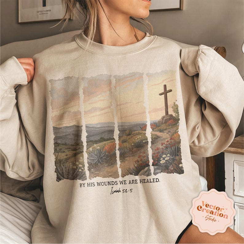 By His Wounds We Are Healed Png, Christian Png, Easter Png, Wildflower ...