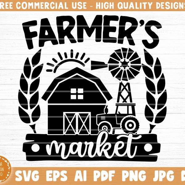Farmers Market Svg - Etsy