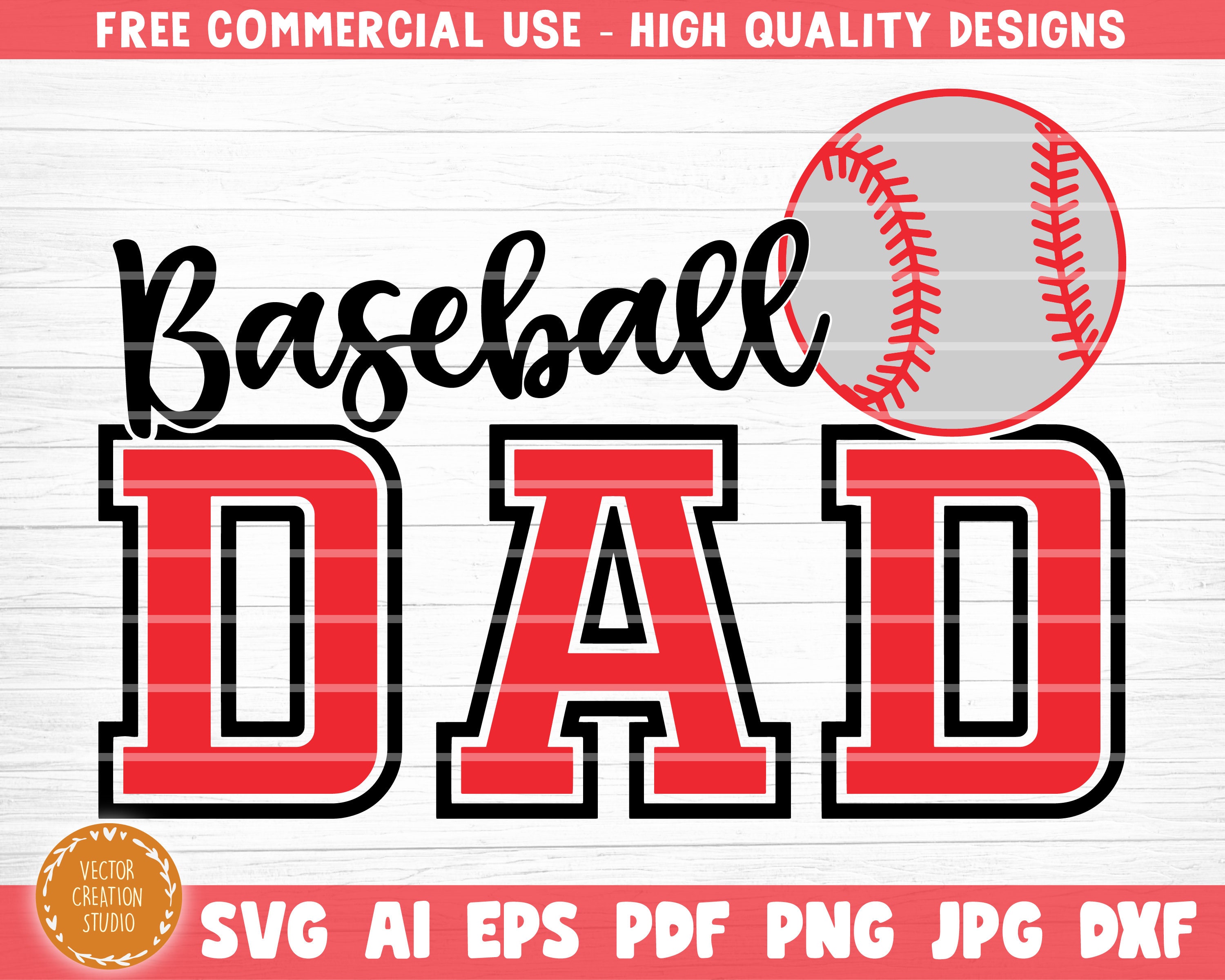 Baseball Dad Svg Cut File Vector Printable Clipart Love - Etsy