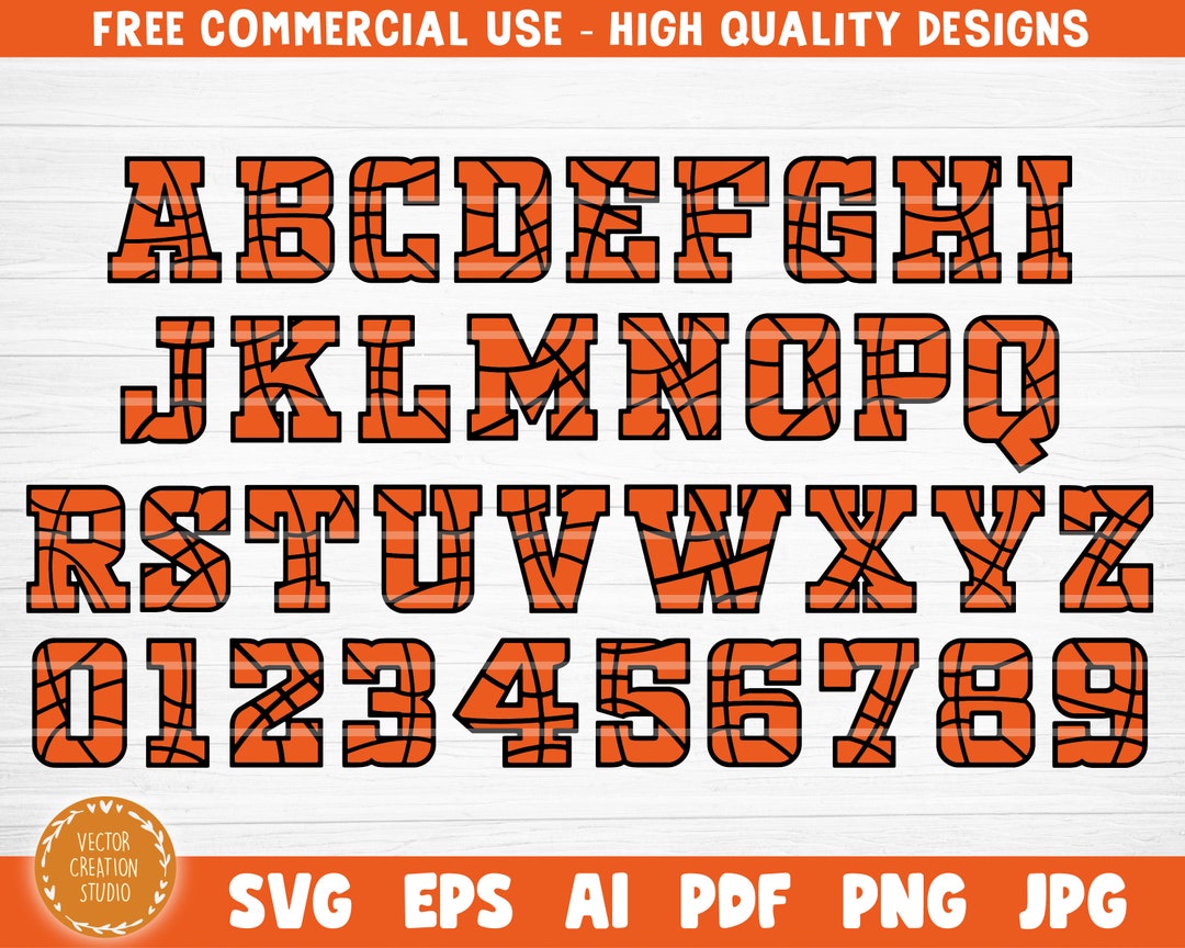 Basketball Alphabet SVG, Basketball Font SVG, Basketball Letters Svg ...