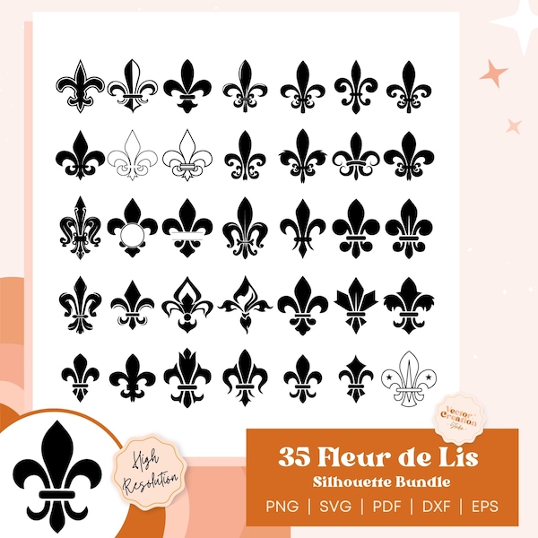 Fleur De Lis Svg - Etsy