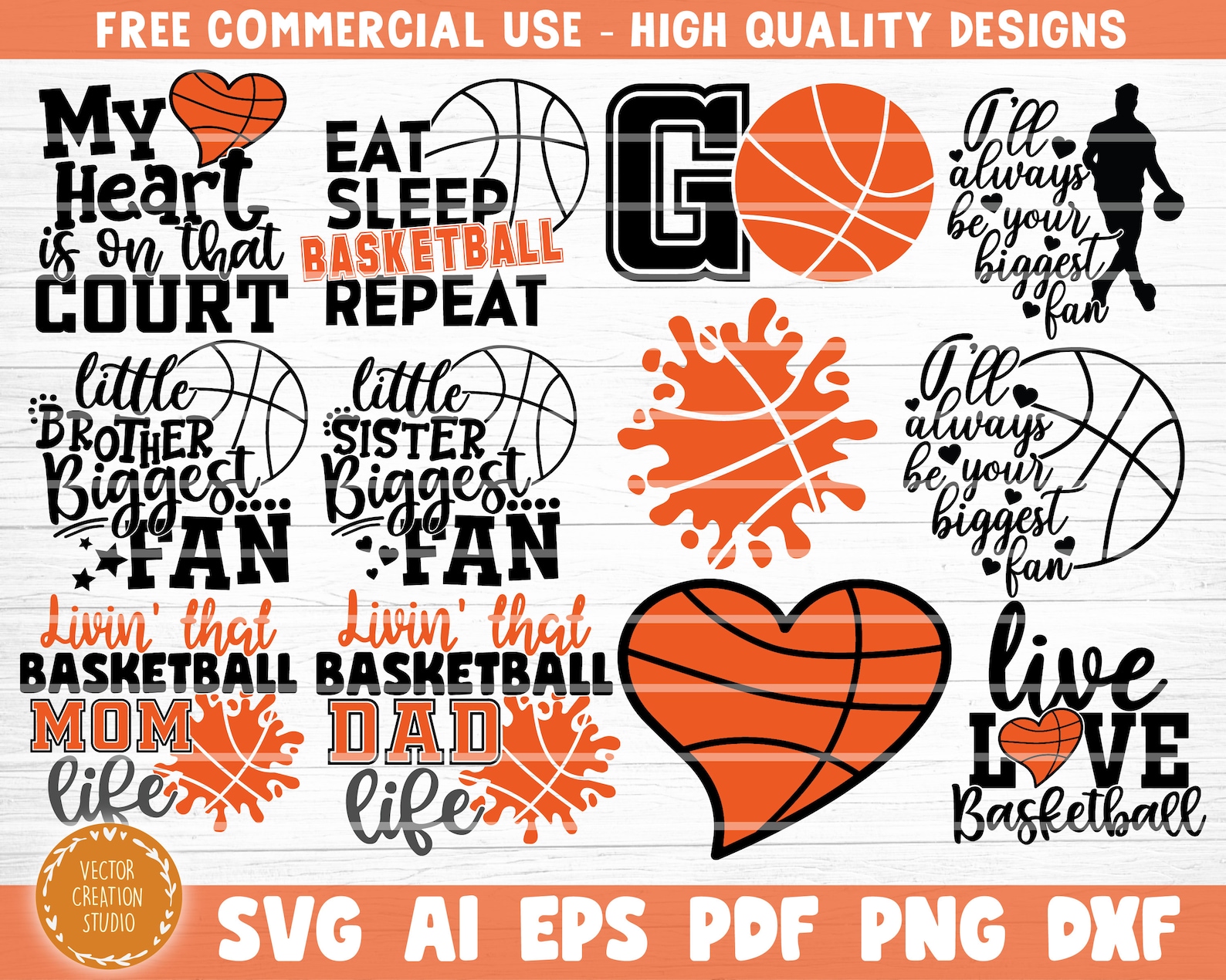 Basketball SVG Bundle Vector Printable Clipart Cut Files - Etsy