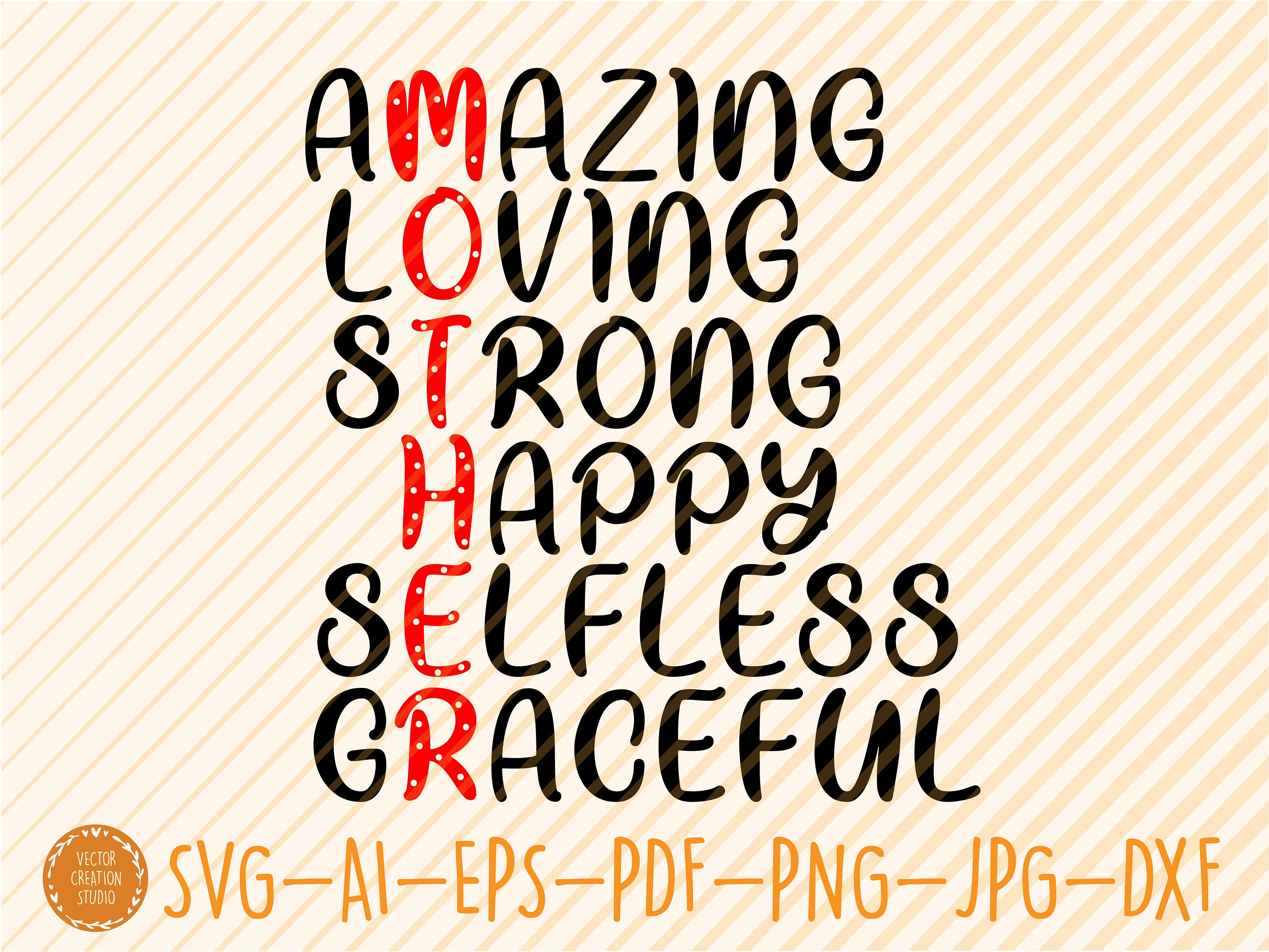 Mother Qualities Svg File Mother Qualities Vector Printable | Etsy