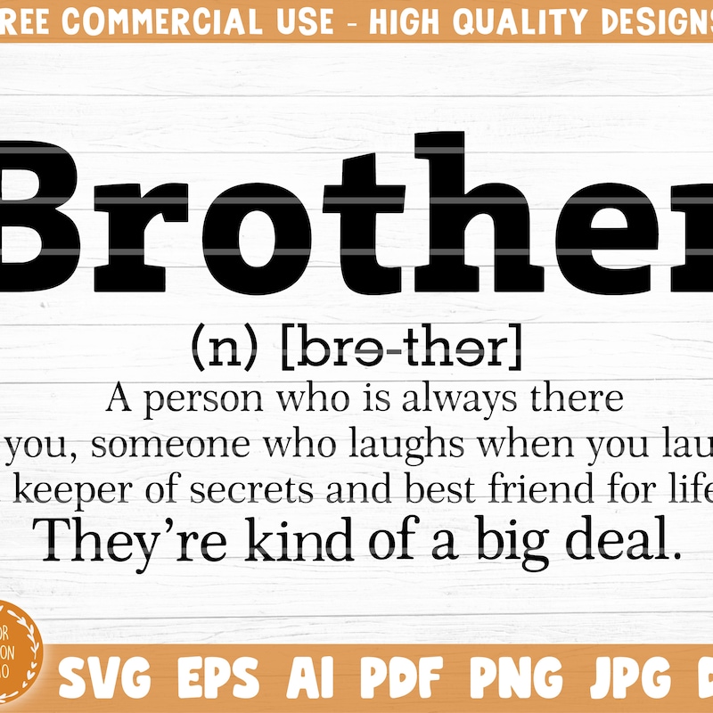 Brother Definition - Etsy