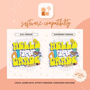 Hello 3rd Grade Png, Back to School Png, Back to School Png Bundle ...