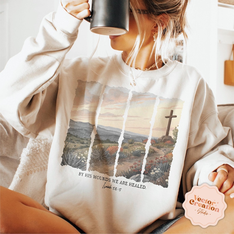 By His Wounds We Are Healed Png, Christian Png, Easter Png, Wildflower ...
