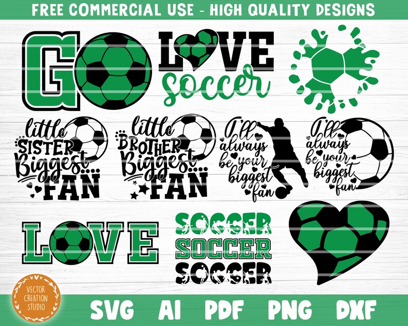 Soccer SVG Bundle Cut Files Love Soccer Svg Soccer Life SVG - Etsy