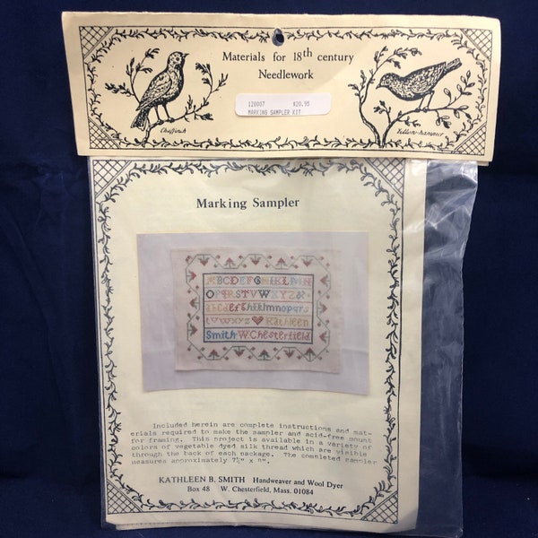 The Marking Sampler Cross Stitch - Etsy