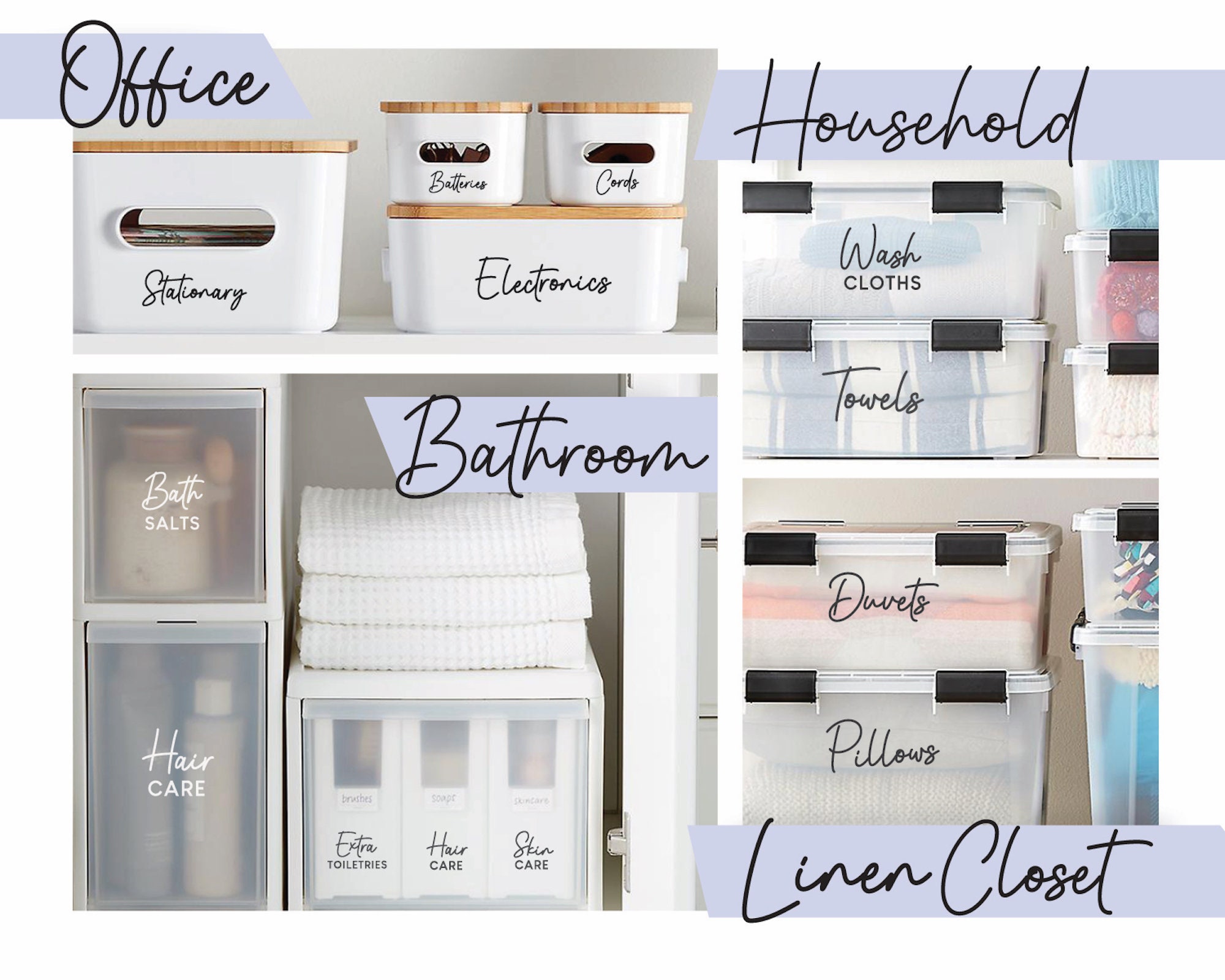 Household Labels SVG Home Storage Organization Home - Etsy