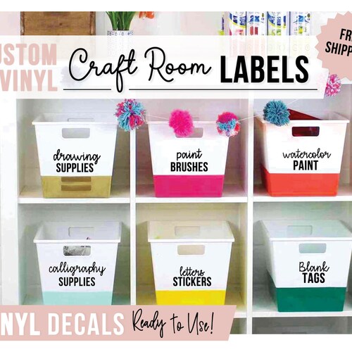 Craft Room Storage Labels SVG Craft Room Organization Art - Etsy