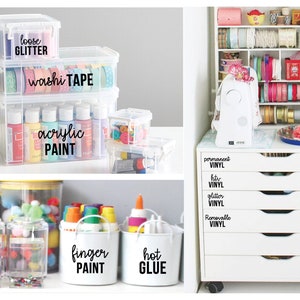 Craft Room Storage Labels SVG | Craft Room Organization | Art Supply ...