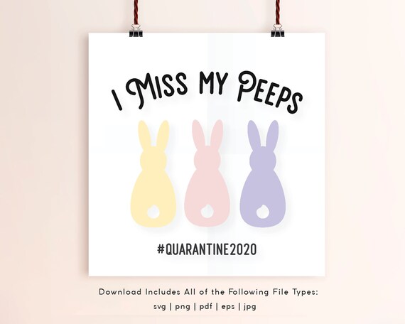 Social Distancing Easter Svg Long Distance Spring | Etsy