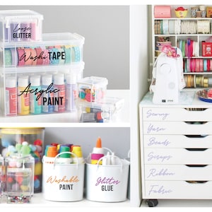 Craft Room Storage Labels SVG | Craft Room Organization SVG | Art Craft ...