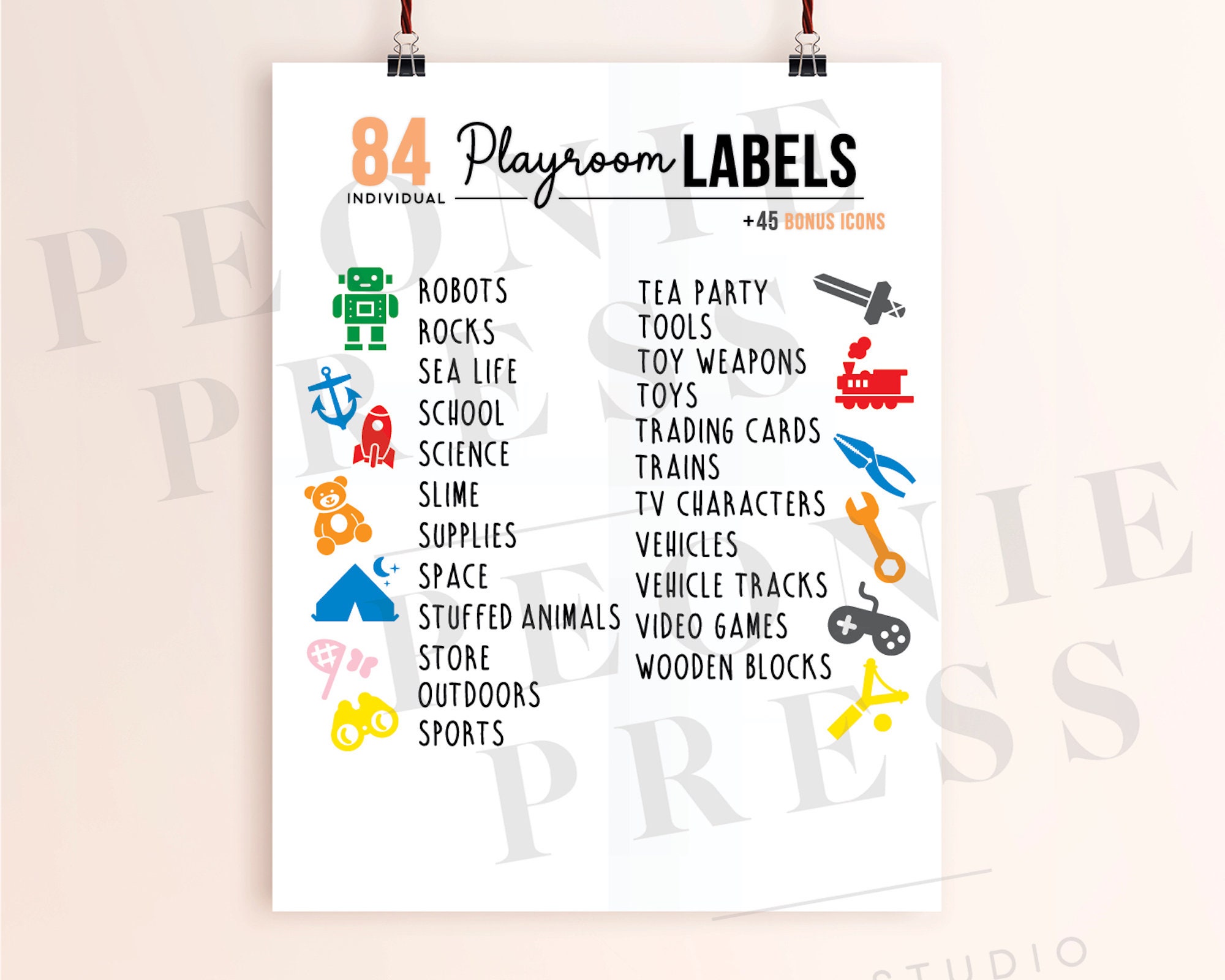 Playroom Labels SVG | Kids Storage SVG | Labels SVG | Kids Toys ...