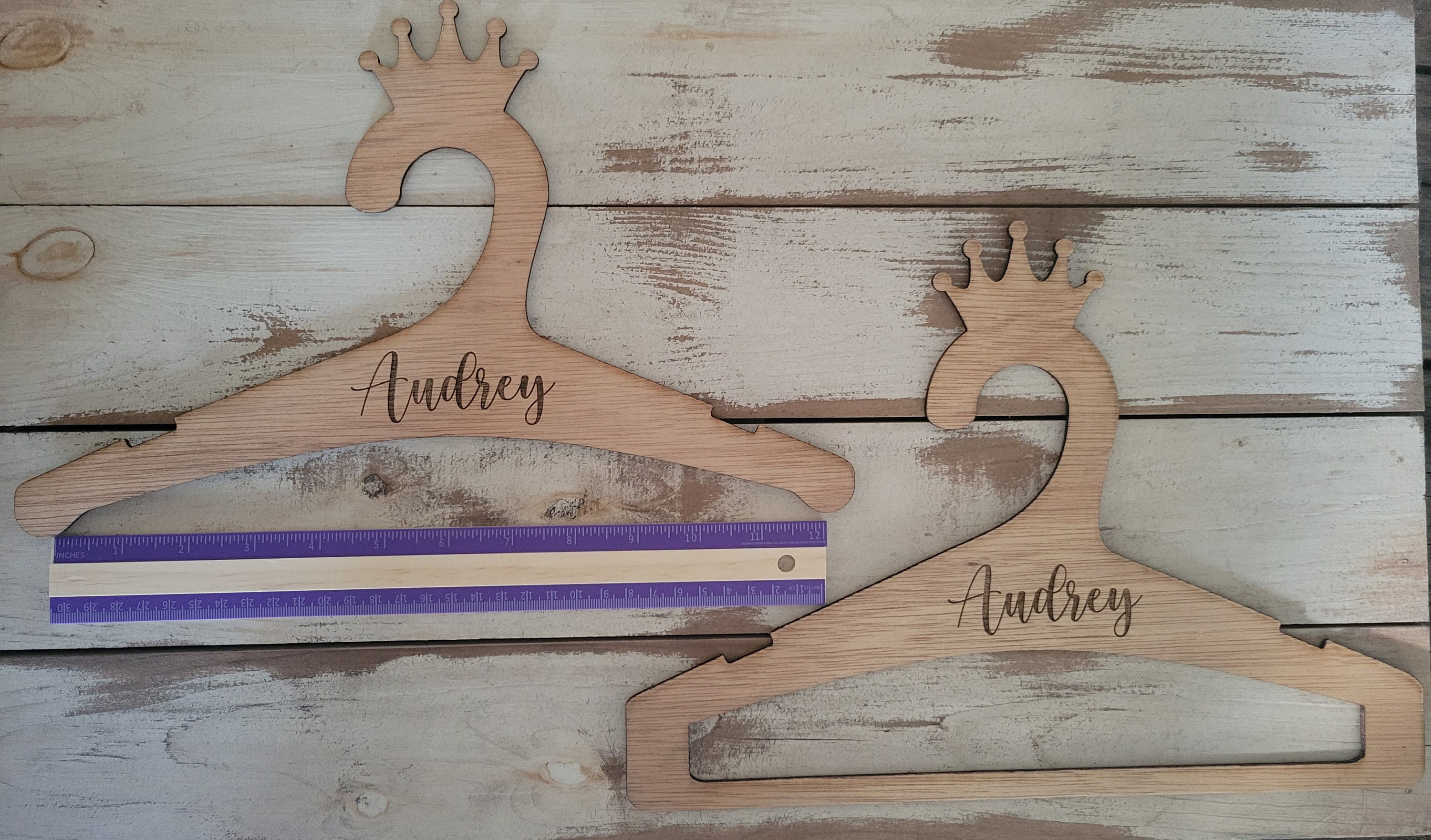Children's Wooden Clothes Hanger | Closet Organization | Personalized ...