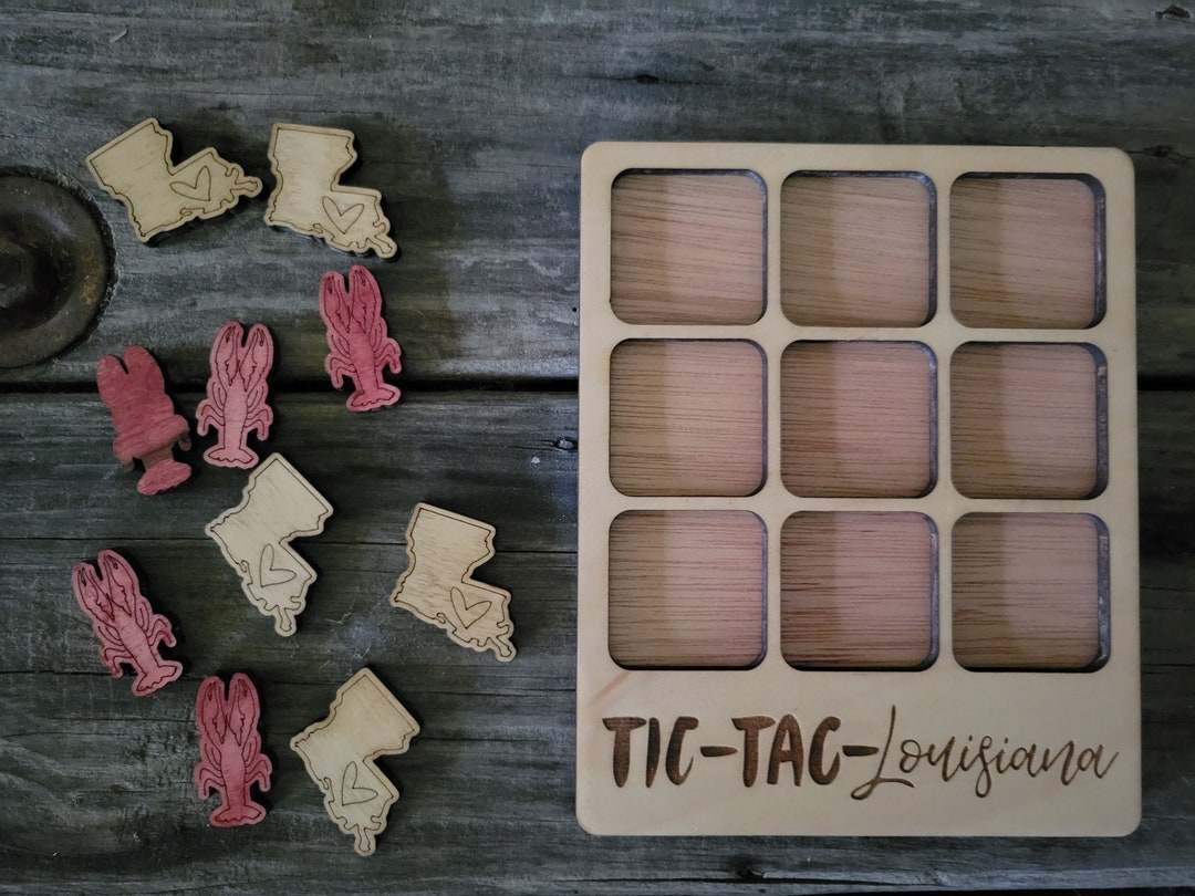 Tic Tac Toe Louisiana Tic Tac Toe Games Tailgate Tailgate Games Coffee ...