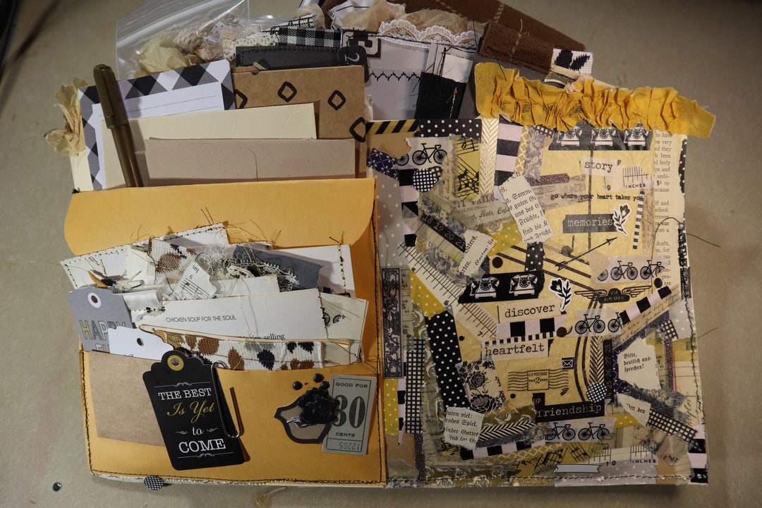 Junk Journal Kit, Extra Large Vintage Kit, Mixed Media Kit, Collage ...