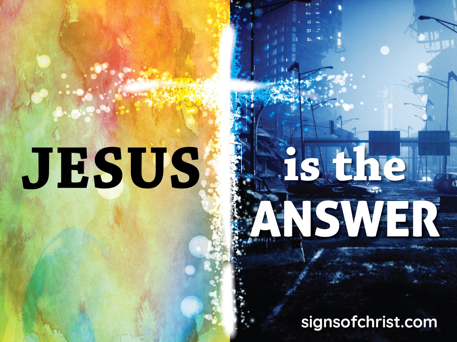 Jesus is the Answer Yard Sign - Etsy