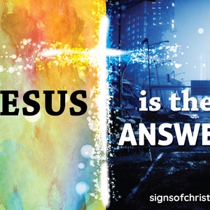 Jesus is the Answer Yard Sign - Etsy