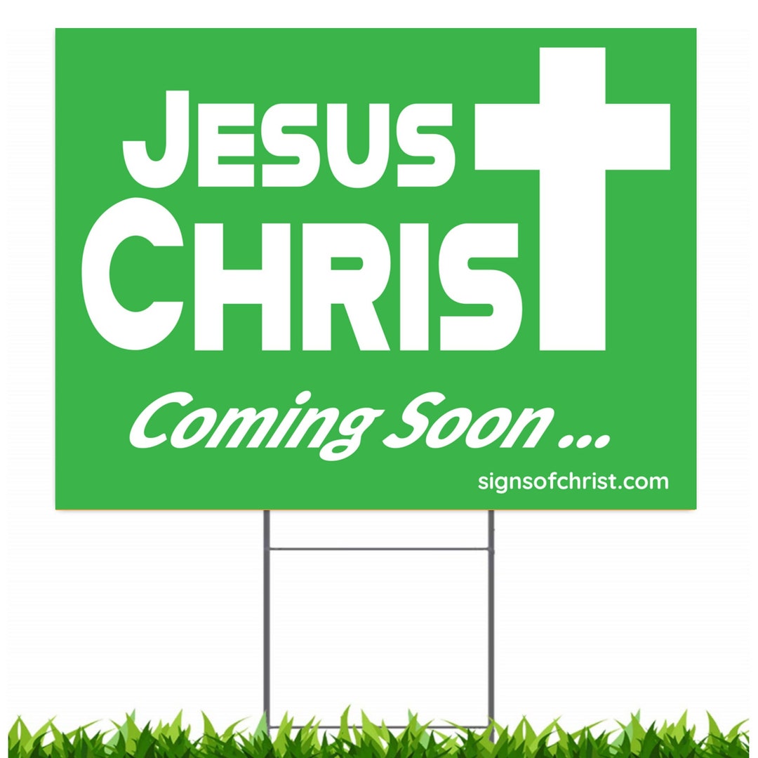 Jesus is Coming Soon Yard Sign - Etsy
