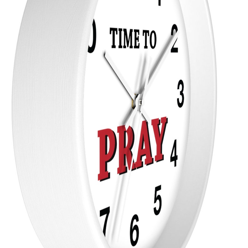 Time to Pray Wooden Wall Clock | Etsy