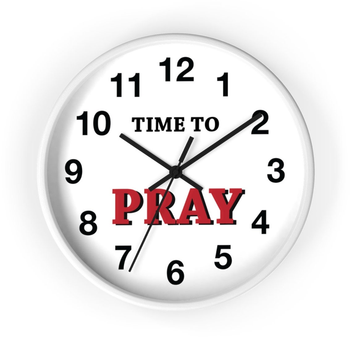 Time to Pray Wooden Wall Clock | Etsy