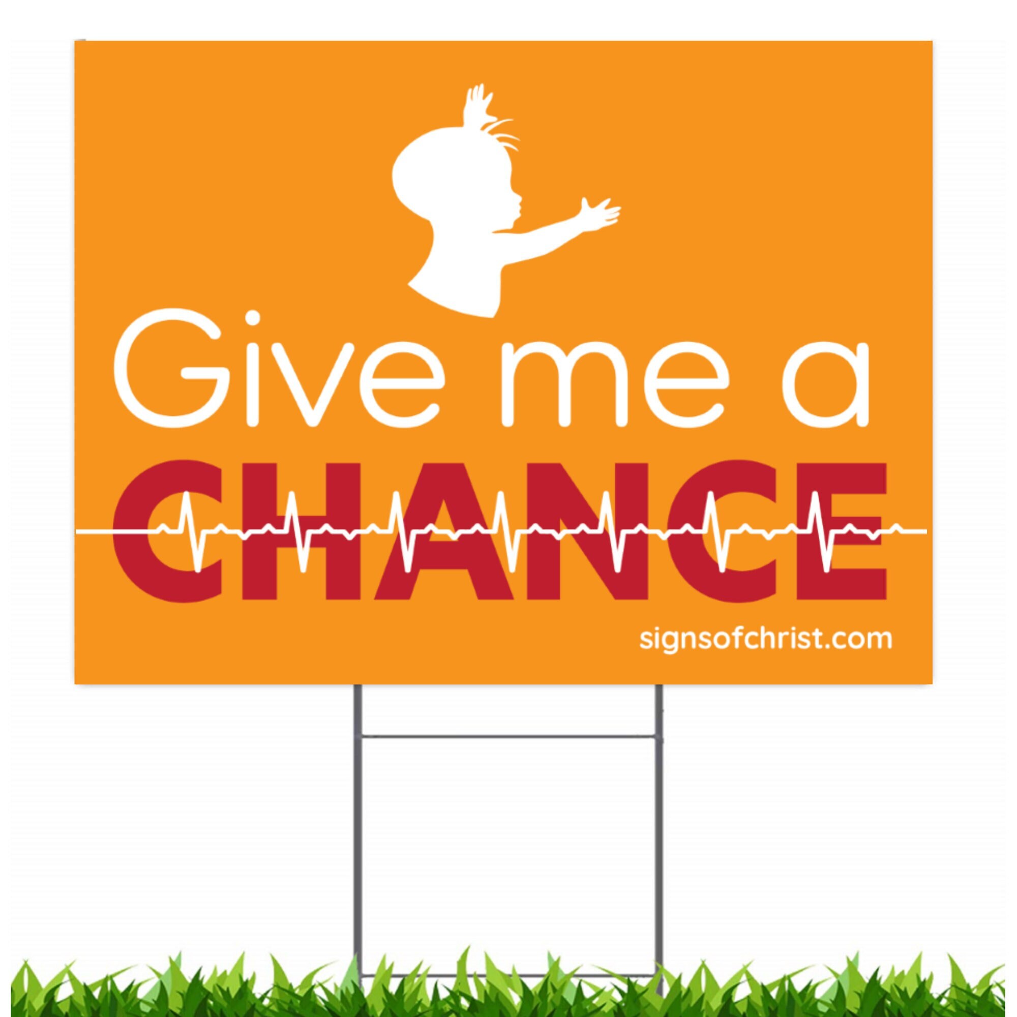 Give Me a Chance Yard Sign - Etsy