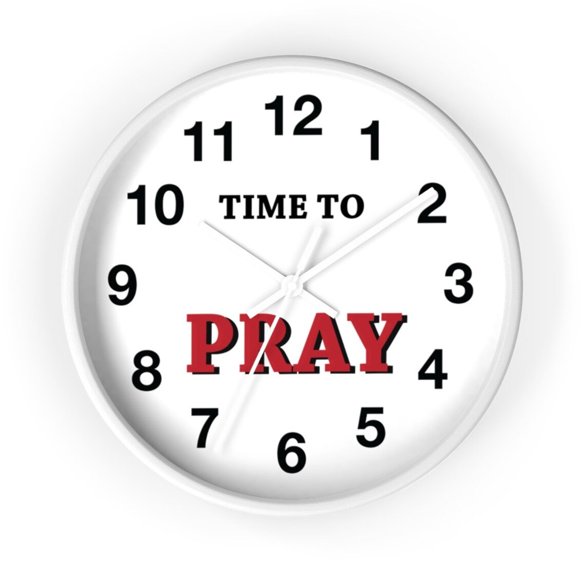 Time to Pray Wooden Wall Clock | Etsy