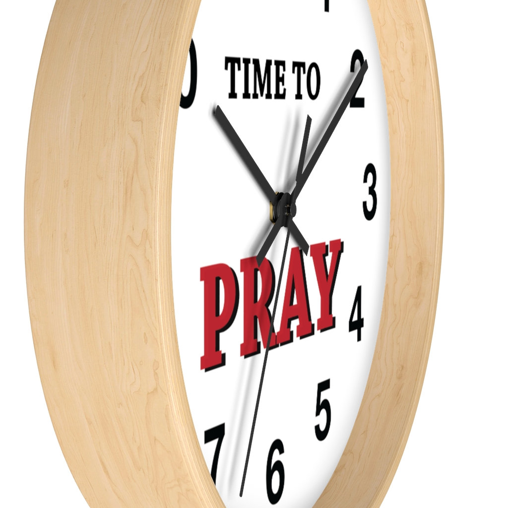Time to Pray Wooden Wall Clock - Etsy