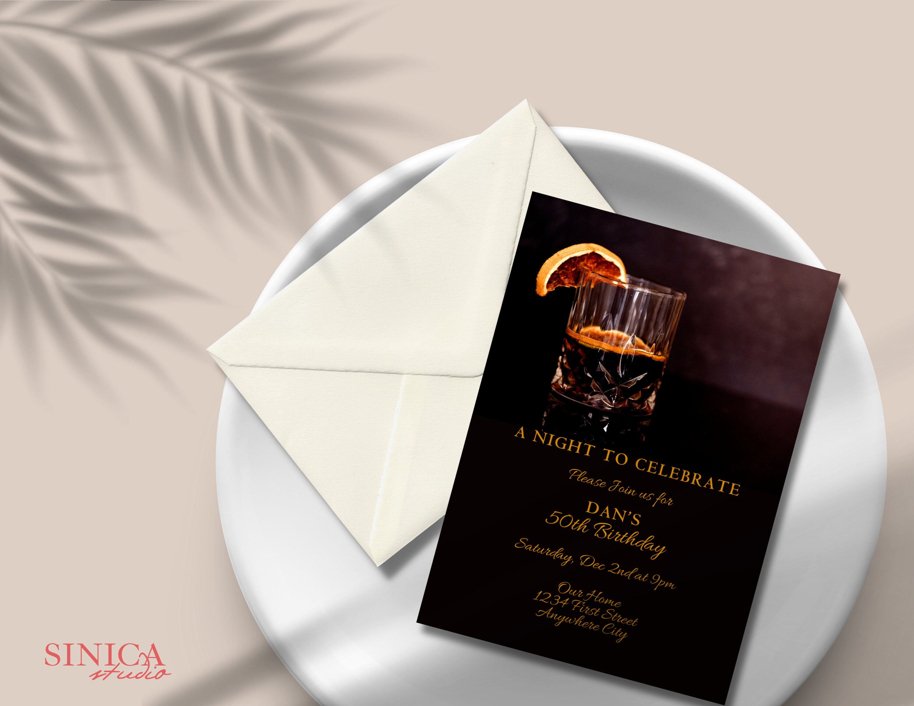 Whiskey Party Birthday Invitation, Rum Party Invite - Editable Template ...