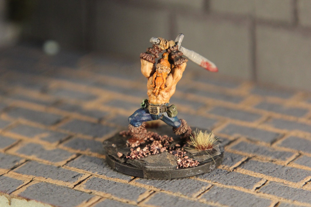 Hand Painted Barbarian/fighter - Etsy
