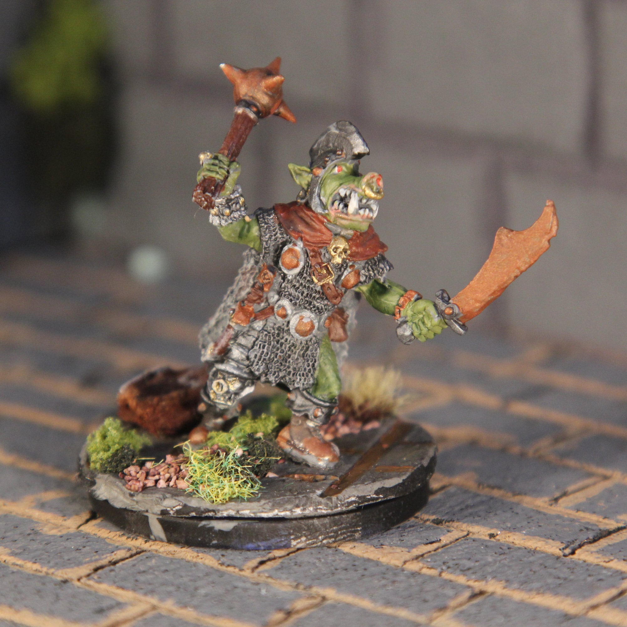 Hand Painted Pig Faced Orc Commander - Etsy