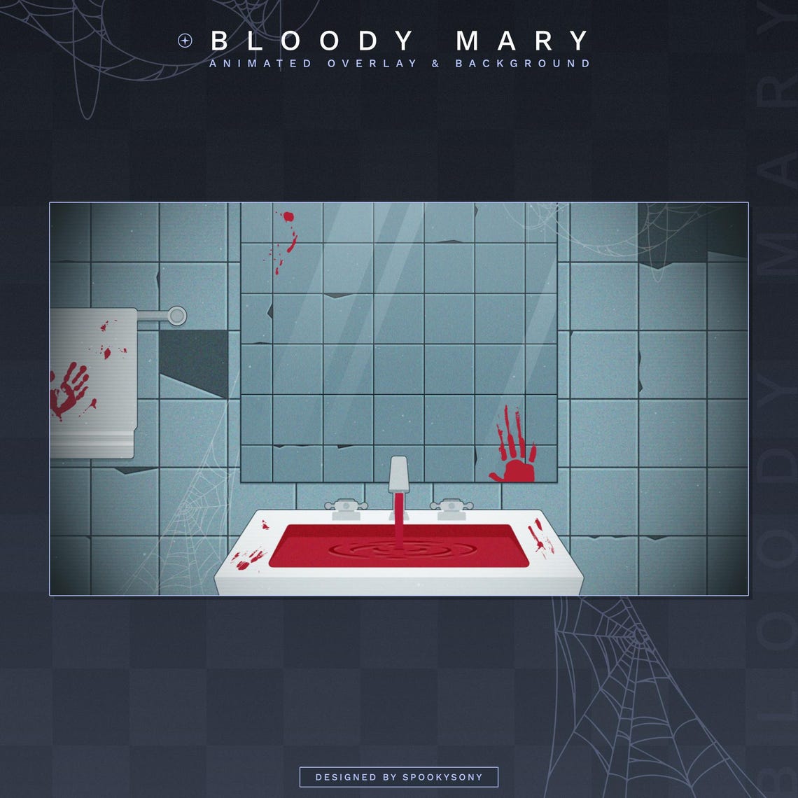 Bloody Mary Animated Stream Overlays | Spooky Dark Overlays | Halloween ...