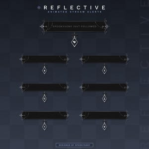 Reflective Animated Stream Package | Gaming Chatting Overlays | Twitch ...