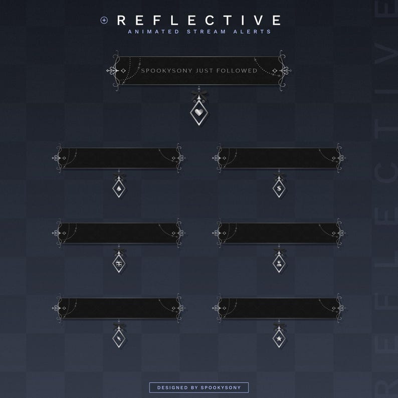 Reflective Animated Stream Package | Gaming Chatting Overlays | Twitch ...