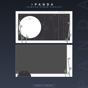 Panda Animated Stream Package | Gaming Chatting Overlays | Twitch ...