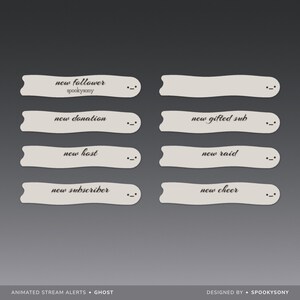 Ghost Animated Stream Package Gaming Chatting Overlays Twitch Panels ...