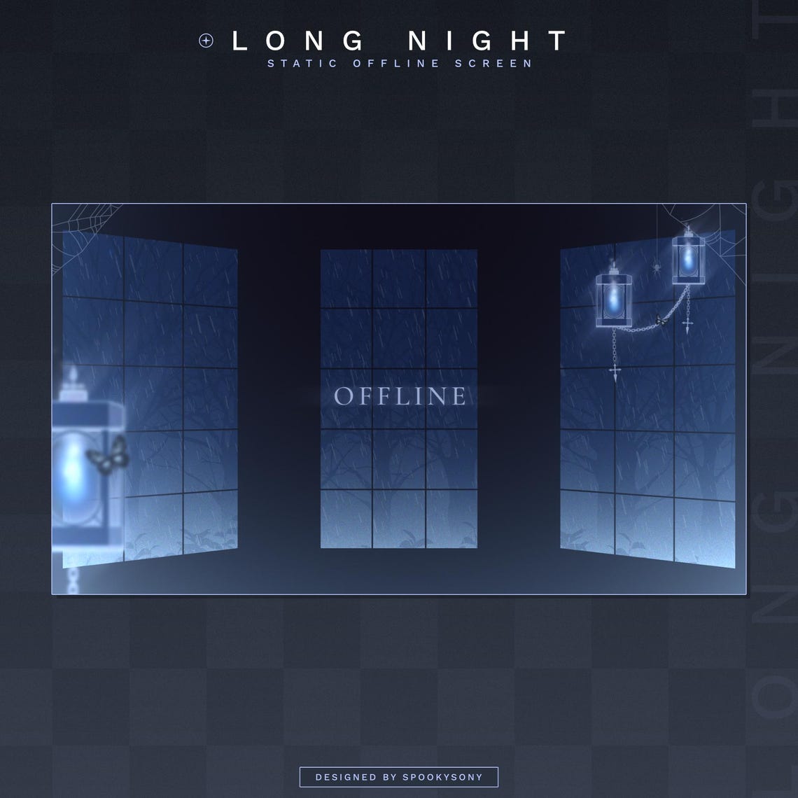 Long Night Animated Stream Package | Gaming Chatting Overlays | Twitch ...