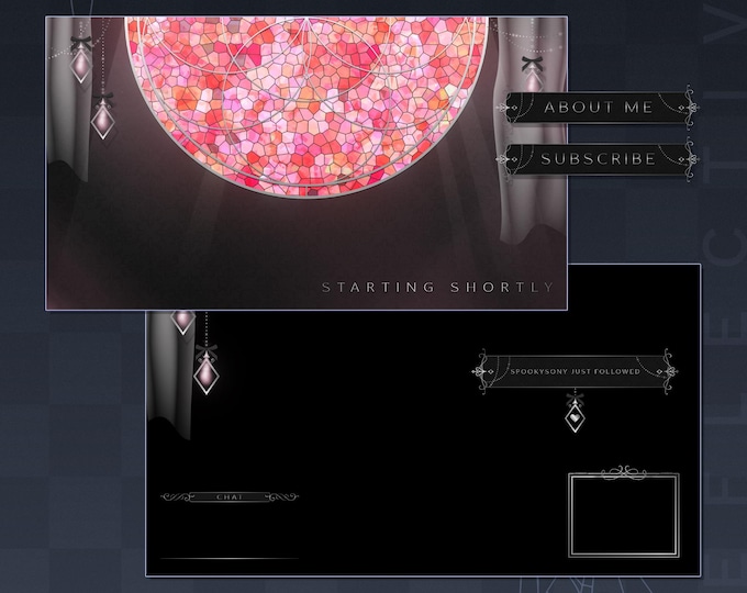 Phantom Twitch Overlay - Animated Alerts - Animated Screens - Dark ...