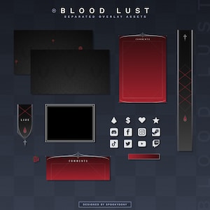 Blood Lust Animated Stream Package | Gaming Chatting Overlays | Twitch ...