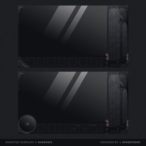 Shadows Animated Stream Package Gaming Chatting Overlays Twitch Panels Animated Alerts Gothic ...