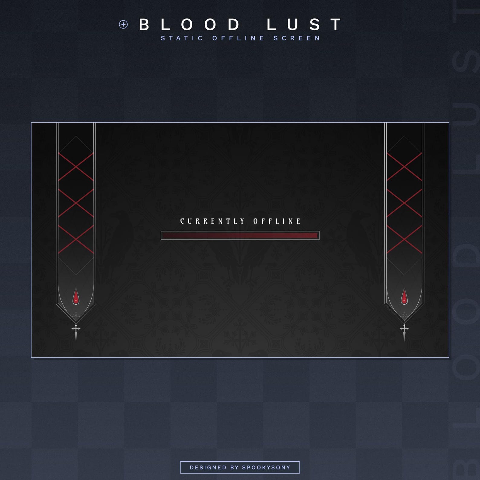 Blood Lust Animated Stream Package | Gaming Chatting Overlays | Twitch ...